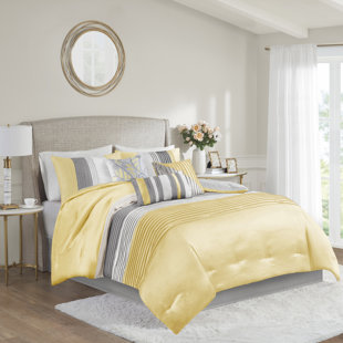 King Size Yellow & Gold Comforters & Sets You'll Love | Wayfair