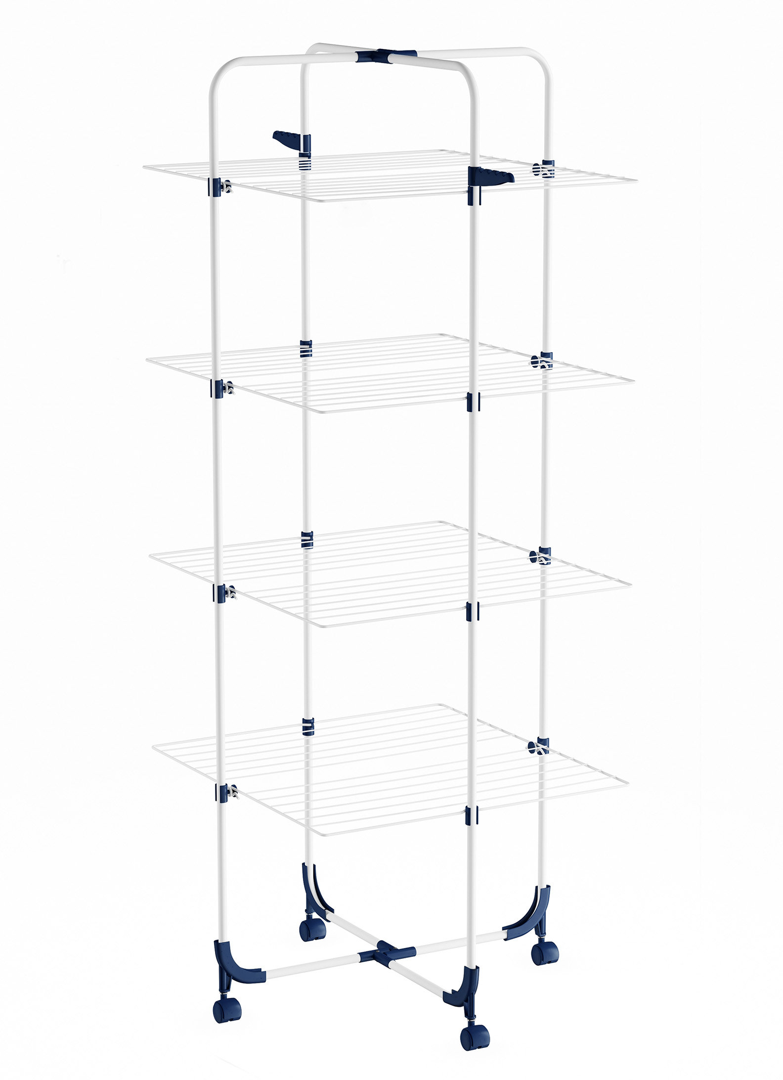 Rebrilliant 4-Tier Clothing Drying Rack - with Collapsible Shelves and ...