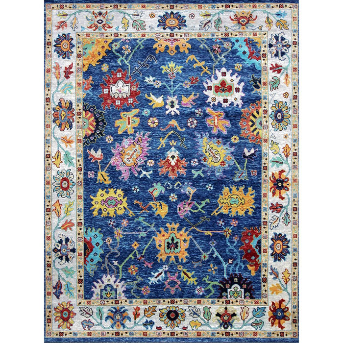 Bokara Rug Co., Inc. Hand-Knotted High-Quality Blue and Light Gray Area ...