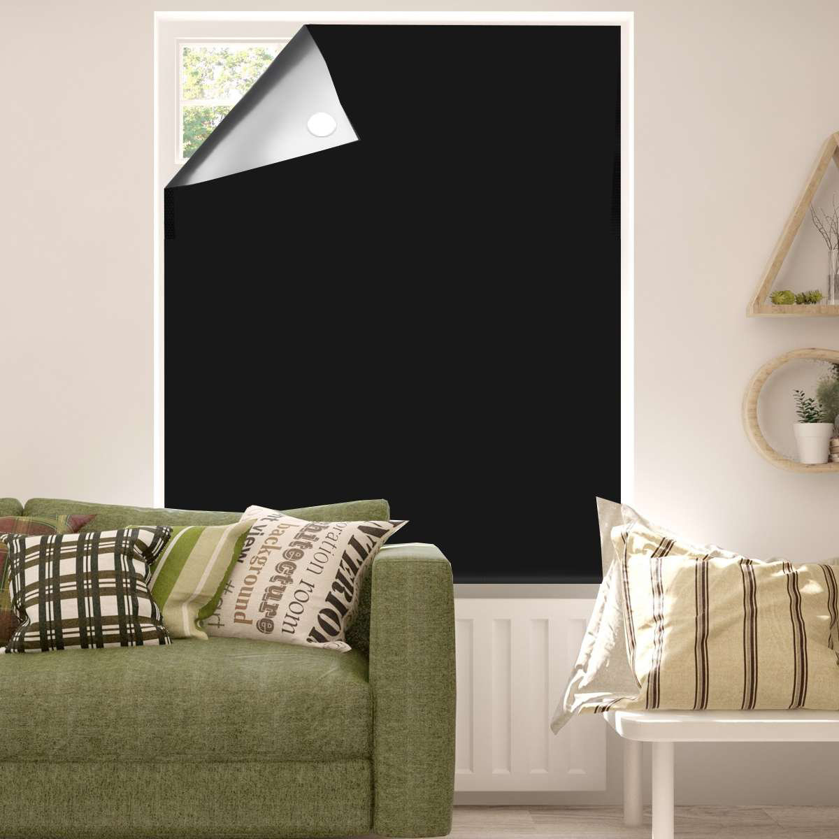 Ebern Designs Portable Blackout Curtains for Bedroom, 100% Blackout ...