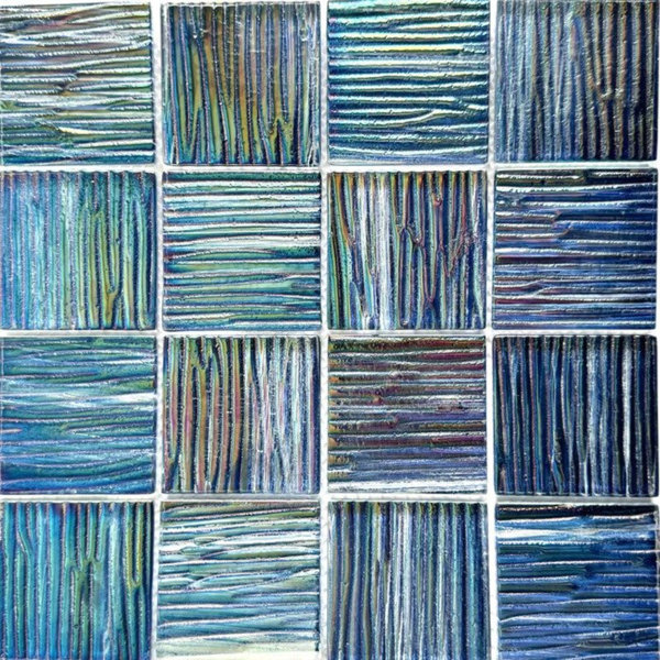 Tilesanddeco Sapphire Blue 3x3 Glass Tile - Wayfair Canada
