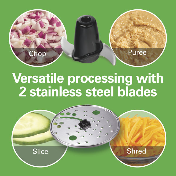 Hamilton Beach® Bowl Scraper Food Processor 8 Cup Capacity Black ...