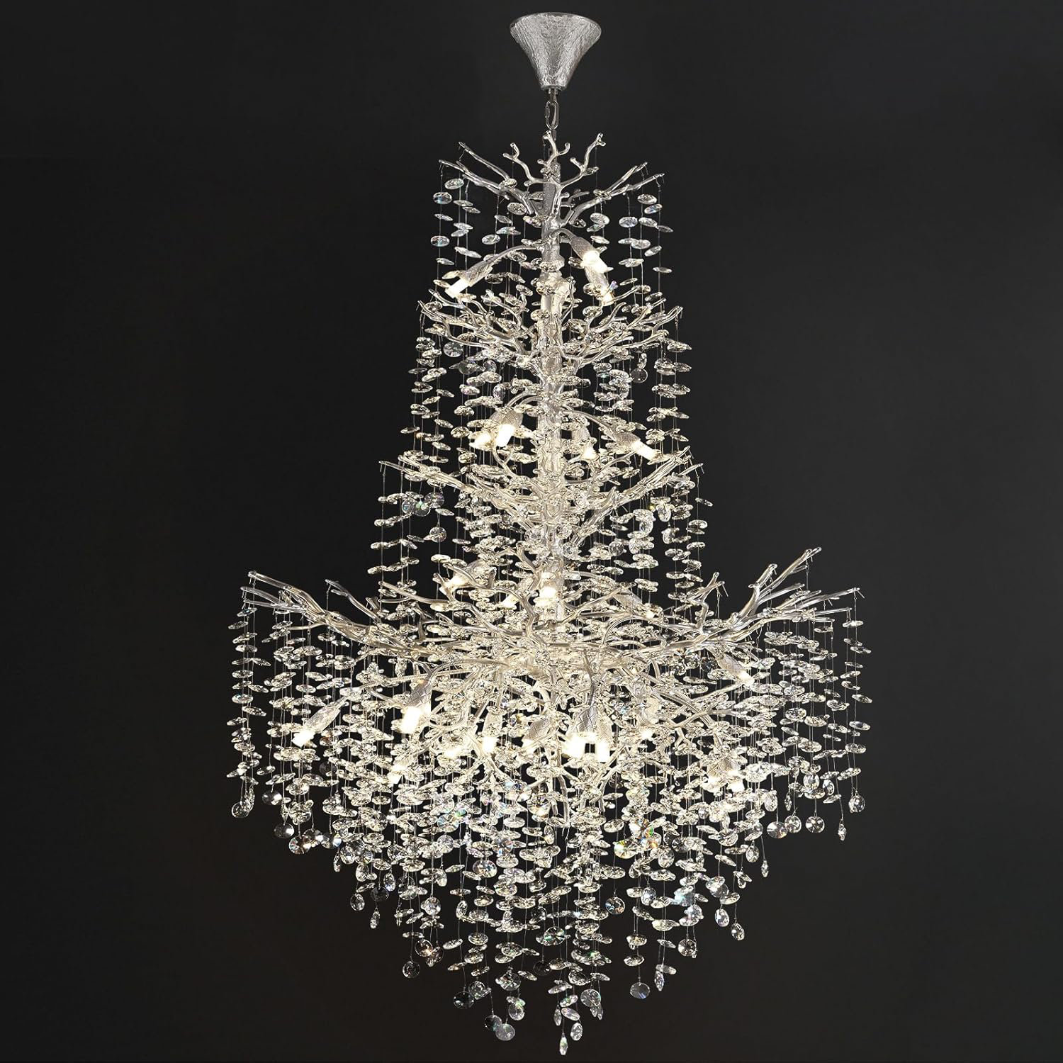 House of Hampton Modern Crystal Tree Branch Chandelier For High ...