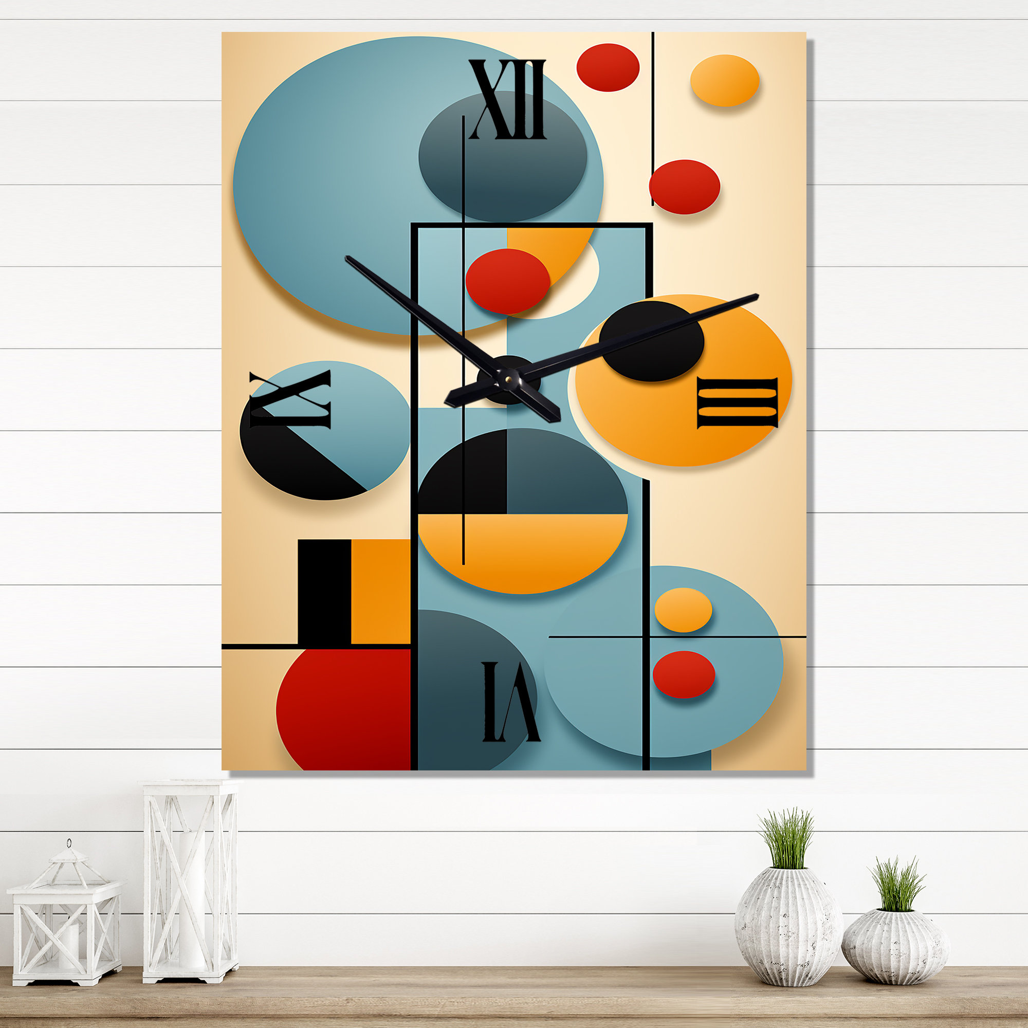 Design Art Retro Bliss Abstract Circular Geometrics IV - Modern ...