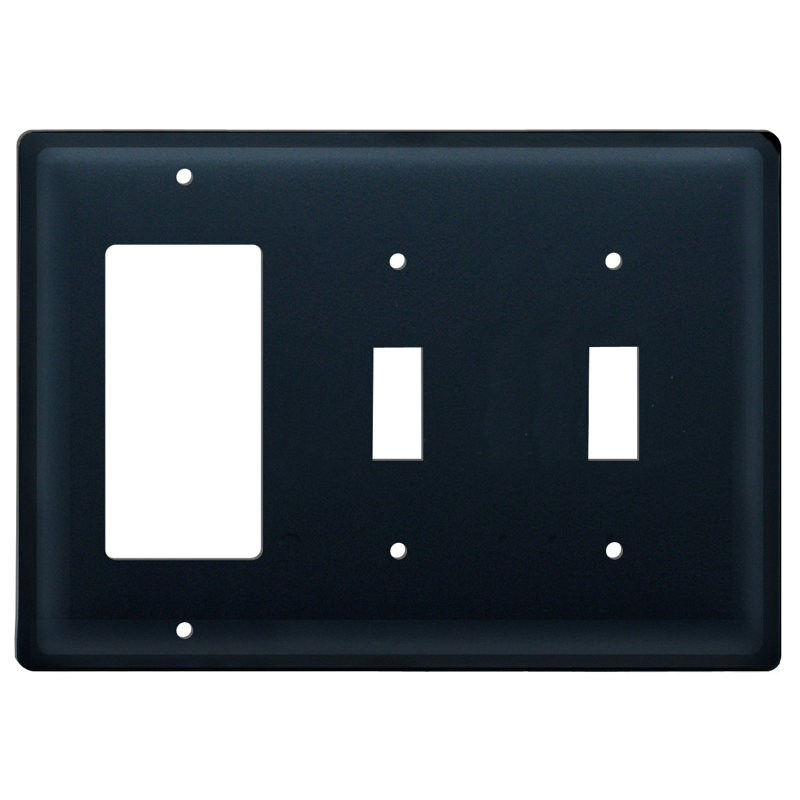 Village Wrought Iron Plain 3-Gang Toggle Light Switch / Rocker ...