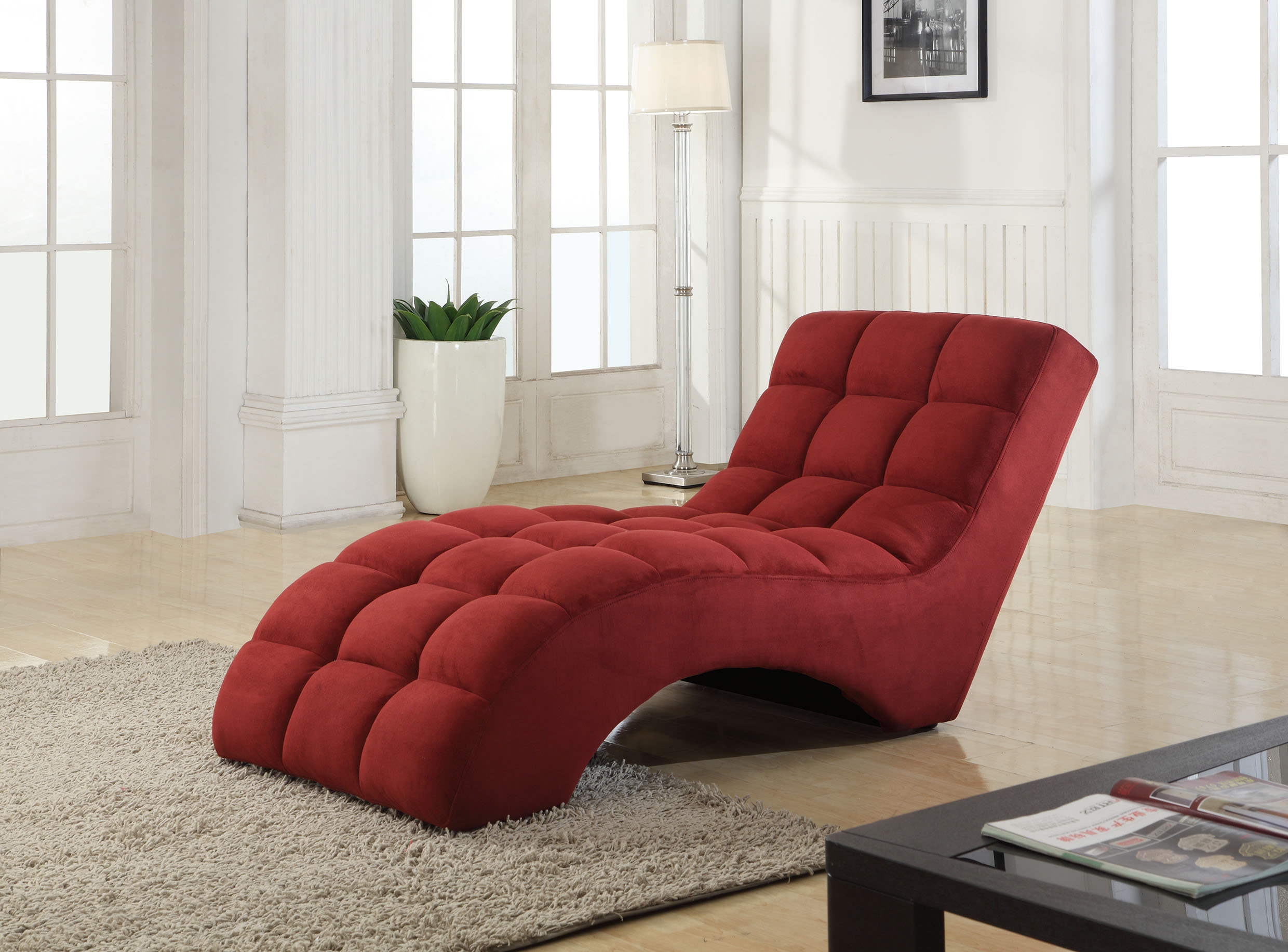 Latitude Run® Tufted Armless Chaise Lounge | Wayfair