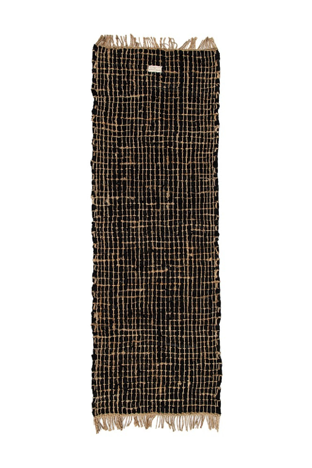 Rivièra Maison Plaid Handmade Area Rug in Black/Brown | Wayfair