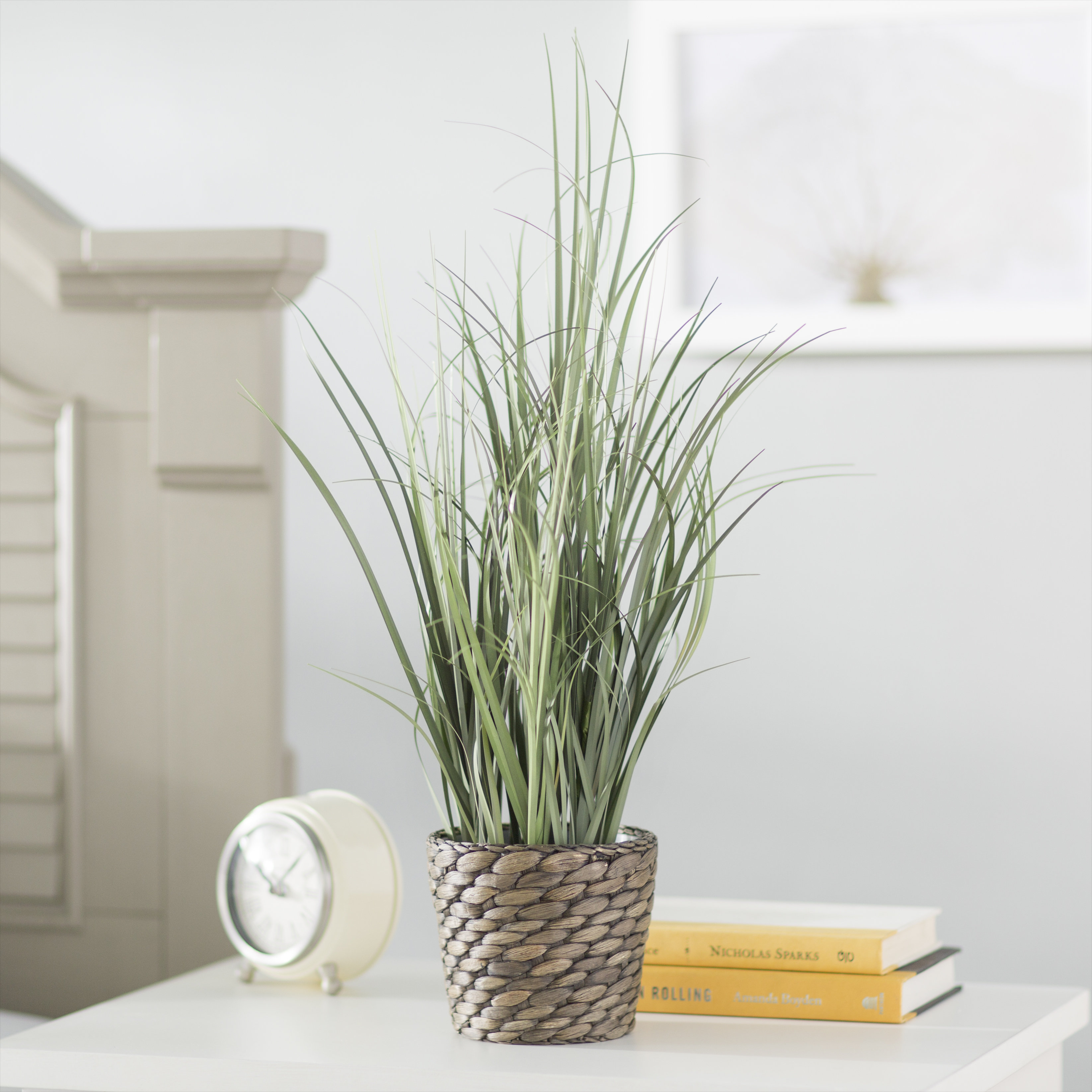 Sand & Stable™ PVC Artificial Potted Green Sheep's Grass and Plastic ...
