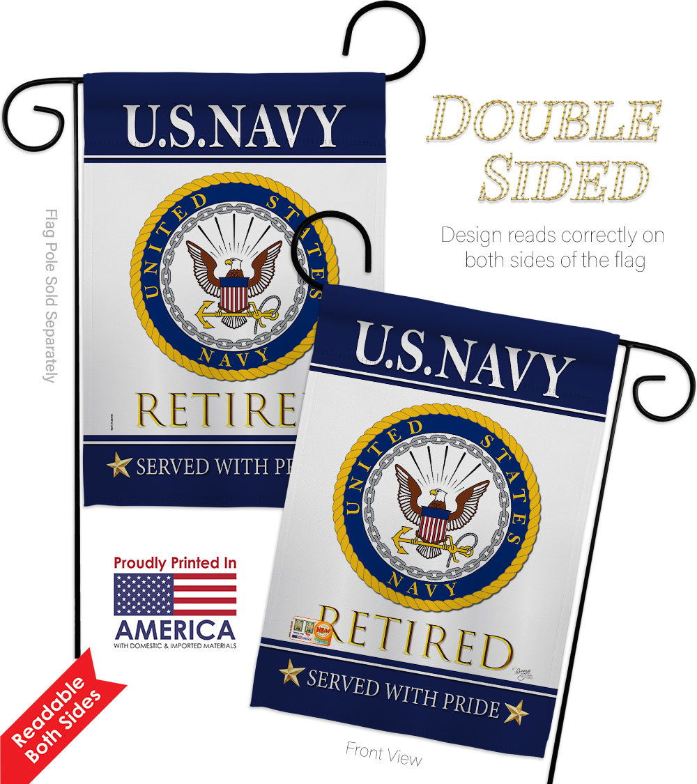 Breeze Decor Us Army Retired Garden Flag Set Armed Forces 13 X18.5 ...