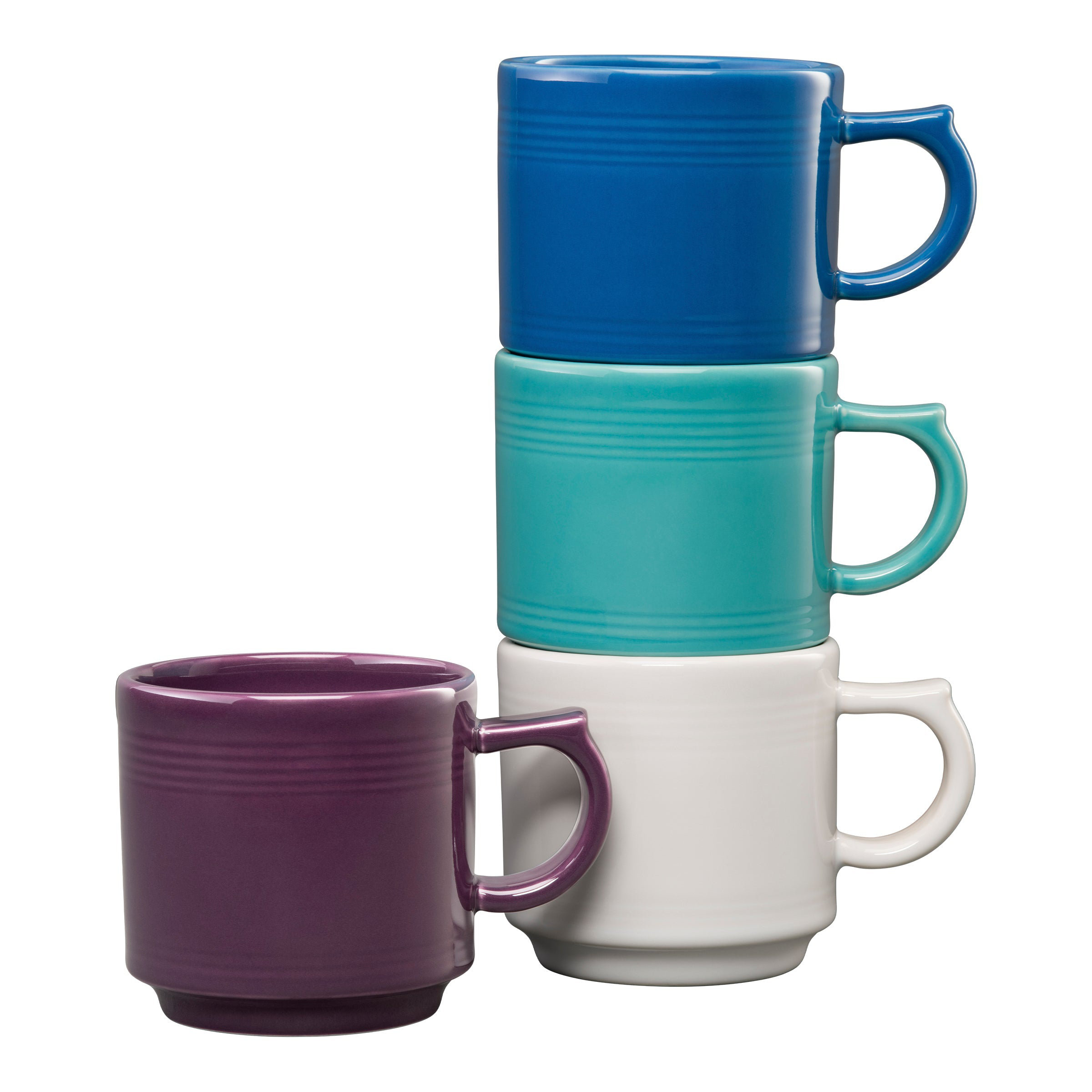 Fiesta 16 OZ Set of 4 Coastal Mixed Stackable Mug Set | Wayfair