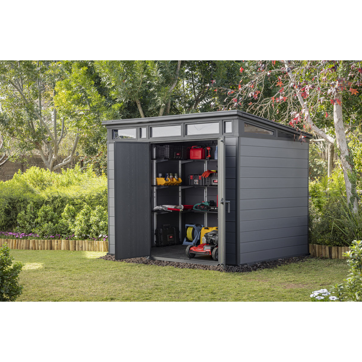 Keter Storage Shed Shelf Kit 40 Inch Easy Assembly Steel Reinforced ...