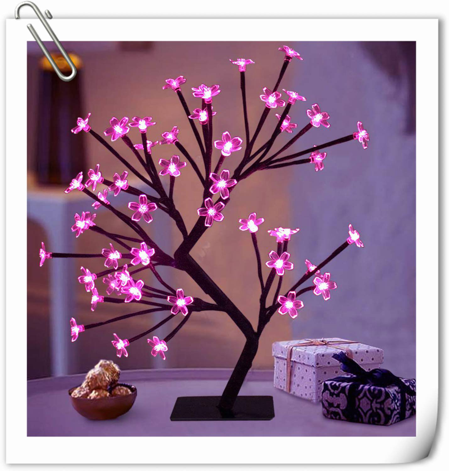 Red Barrel Studio 18" Battery Operated LED Cherry Blossom Tree Ezariyah ...