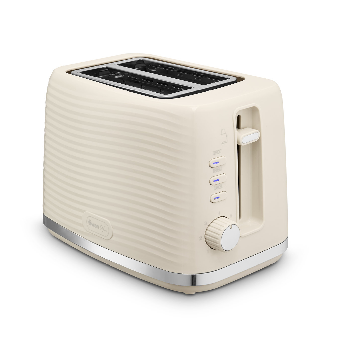 Swan ST19034CRM Wave 2-Slice Toaster, 7 Browning Levels, Defrost ...
