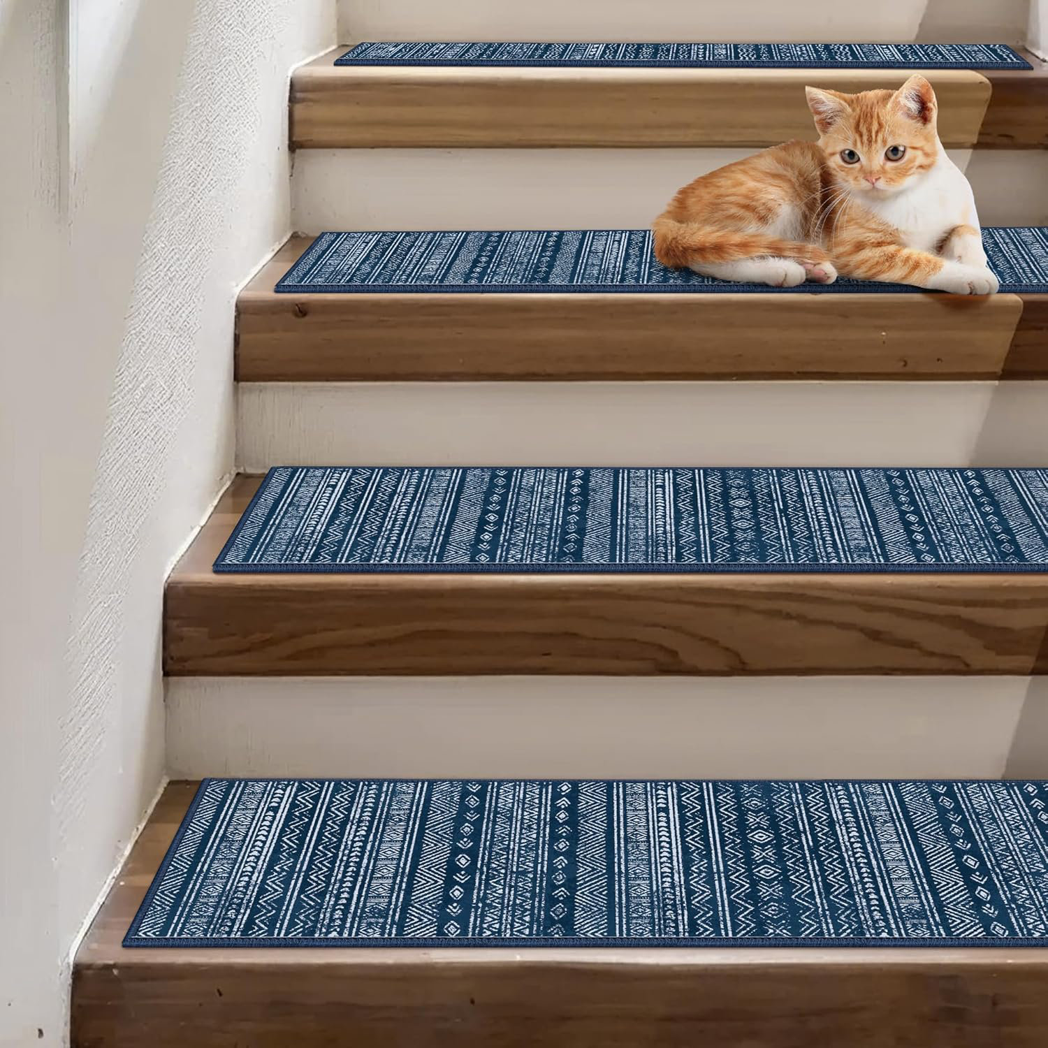 Loon Peak® Carpet Stair Treads Non Slip 15PCS, Edging Stair Runner For ...