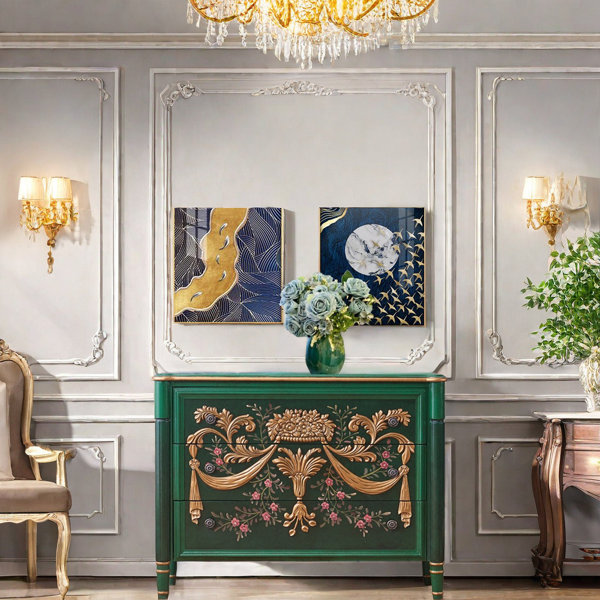 Dream cabinet American Light Luxury Porch Cabinet Accent Chest | Wayfair