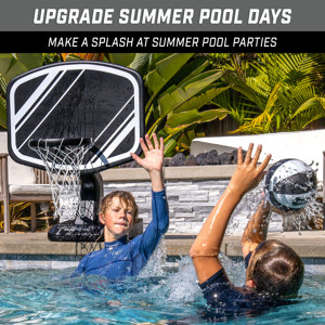 GoSports Splash Hoop PRO Swimming Pool Basketball Game Set - Black ...