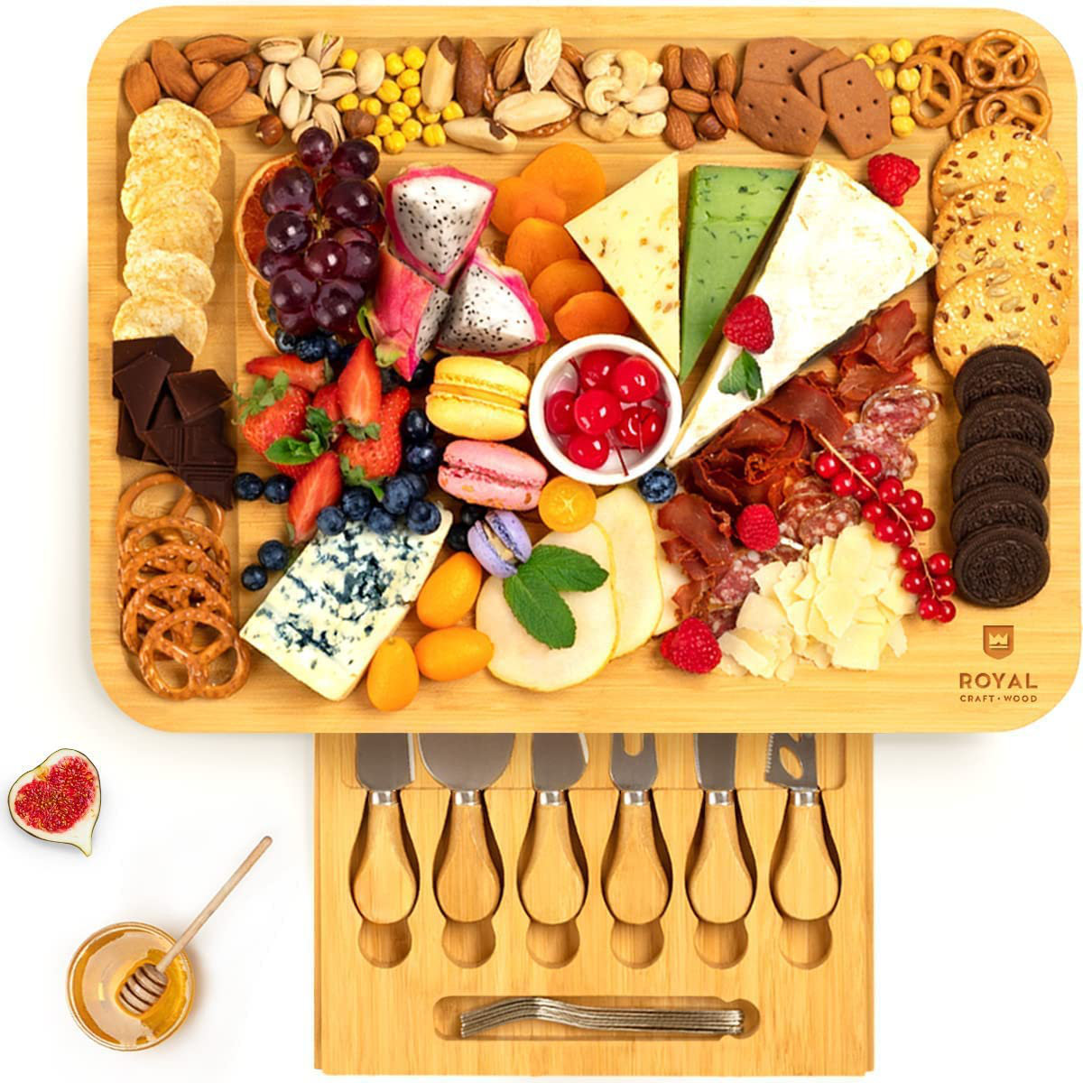 Royal Craft Wood Planche à fromage en bambou et Commentaires - Wayfair ...