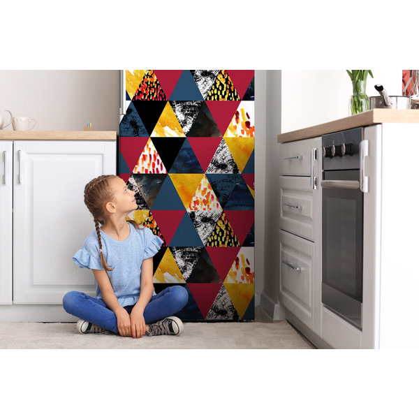 Ivy Bronx Mosaic Triangles Freezer Door Sticker | Wayfair.co.uk