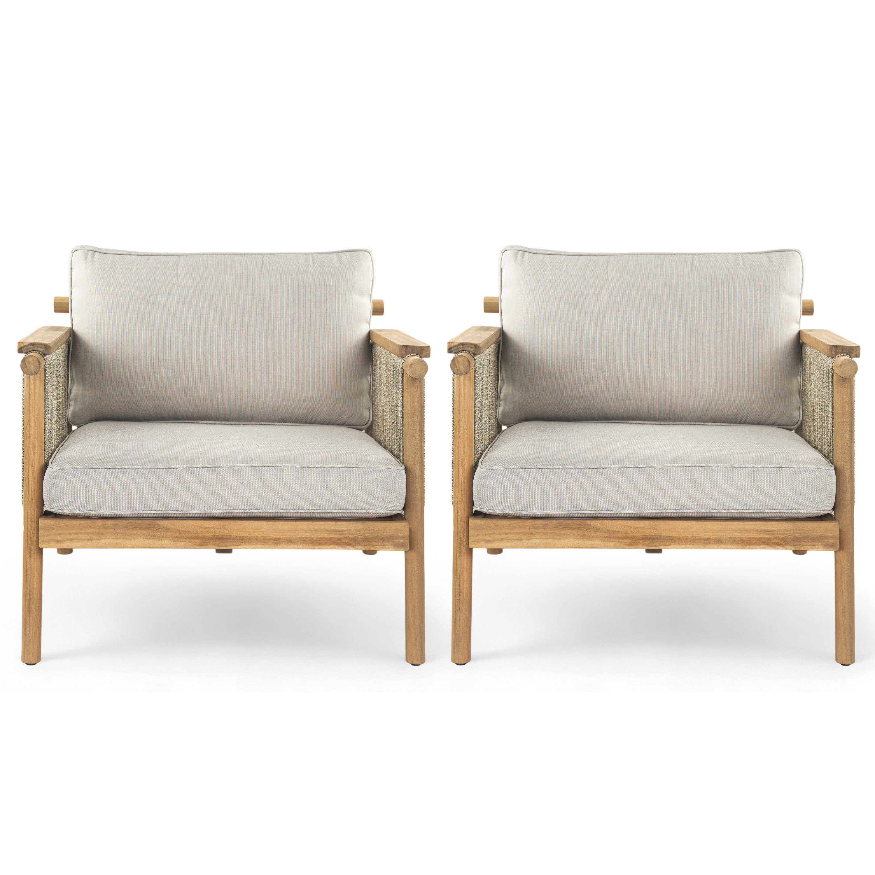 George Oliver Leatrice Outdoor Club Chair Set | Wayfair