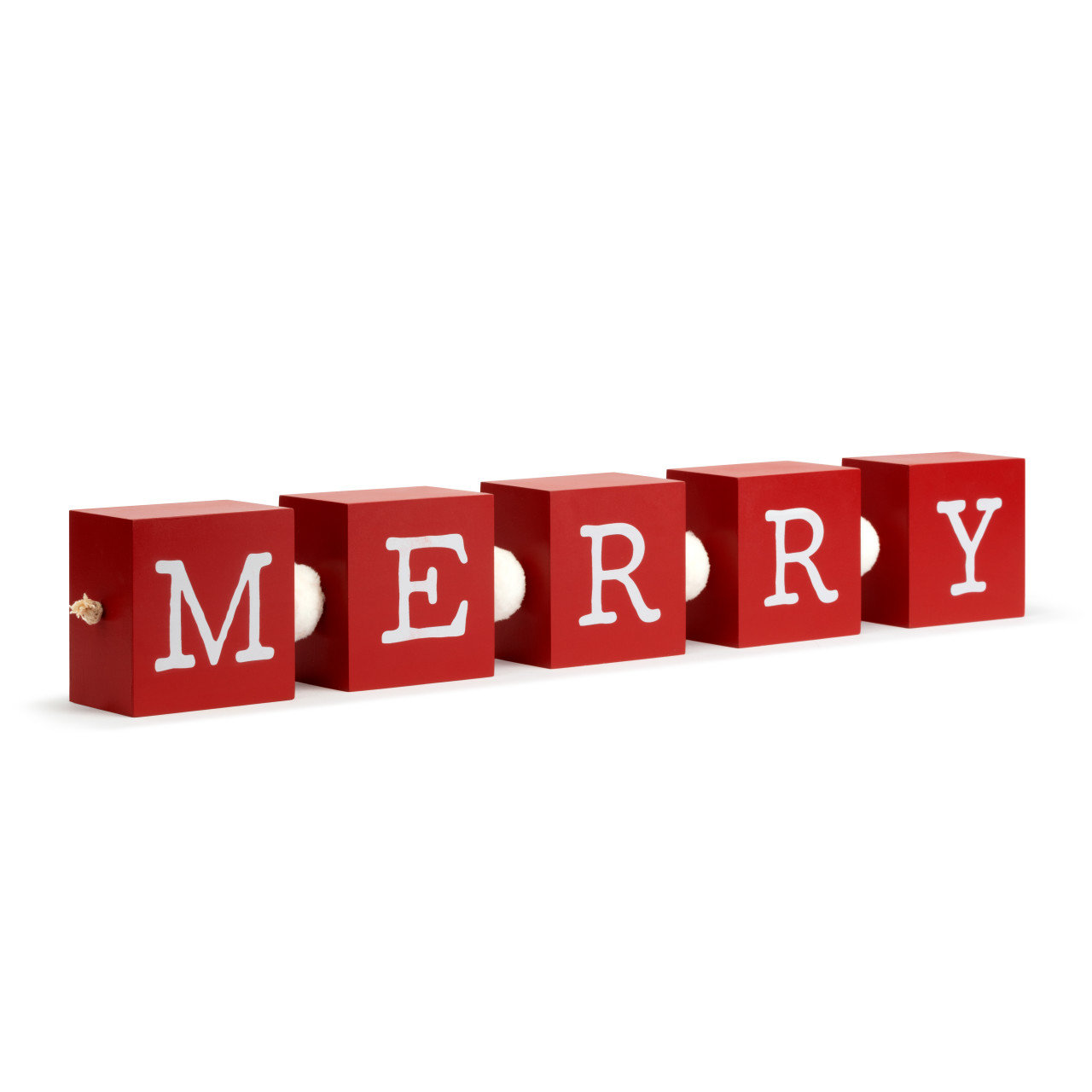 The Holiday Aisle® Merry Wood Block Letters | Wayfair