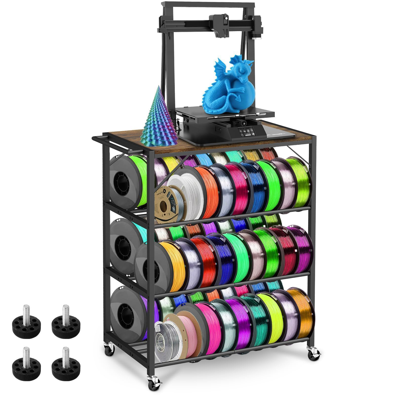 Bonirky 3D Printer Stand Filaments Storage | Wayfair