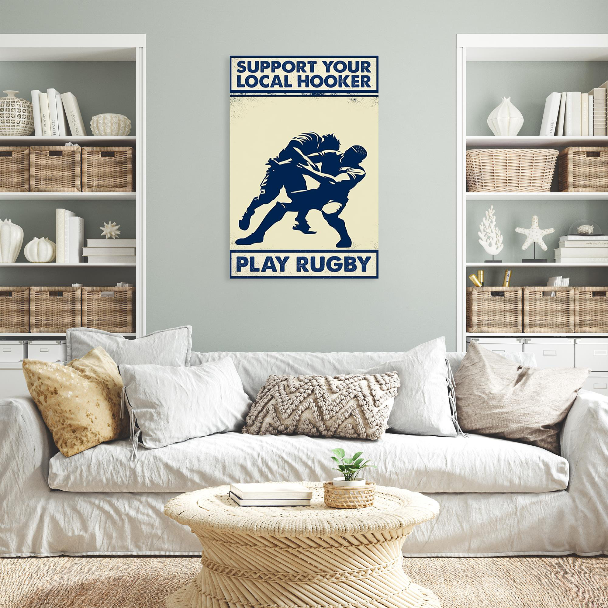 Trinx Bairagi Play Rugby - 1 Piece Rectangle Graphic Art Print On ...