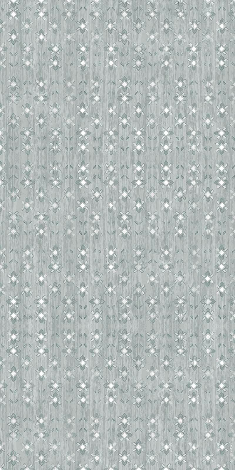 ADAMA LLC Ella Geometric Vinyl Area Rug in Gray | Wayfair