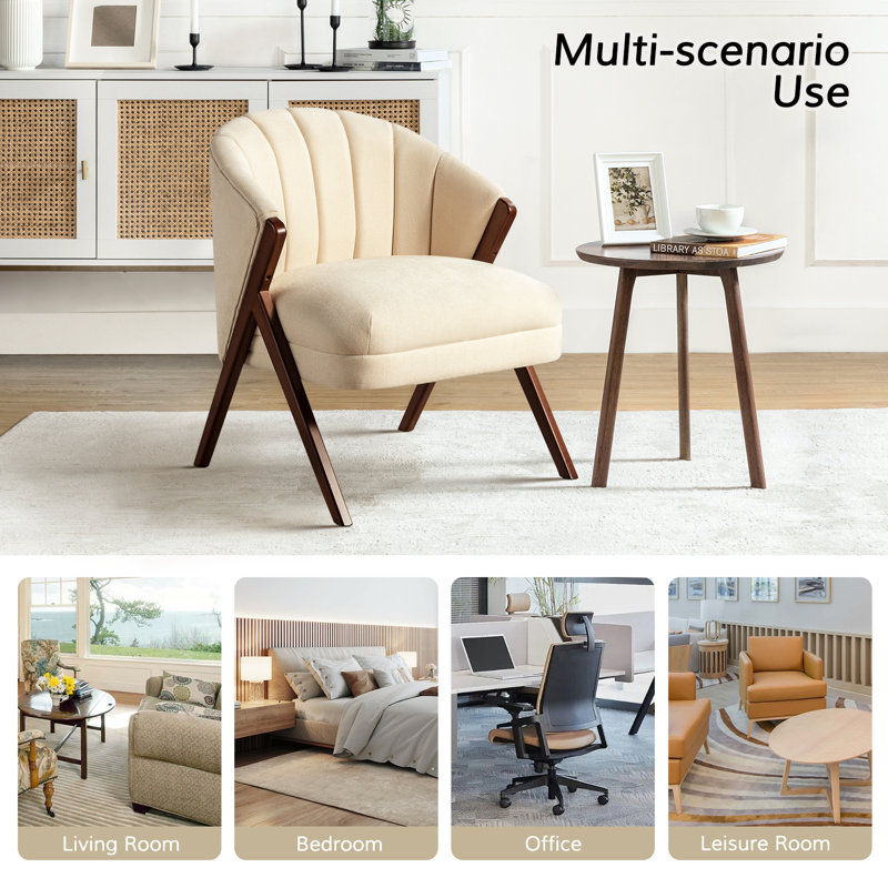 Wade Logan® Balgobin Upholstered Barrel Chair & Reviews | Wayfair