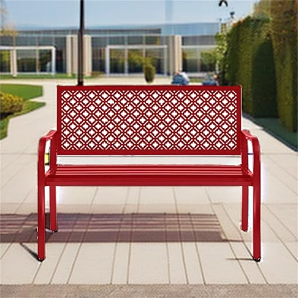 Red Outdoor Benches You'll Love | Wayfair