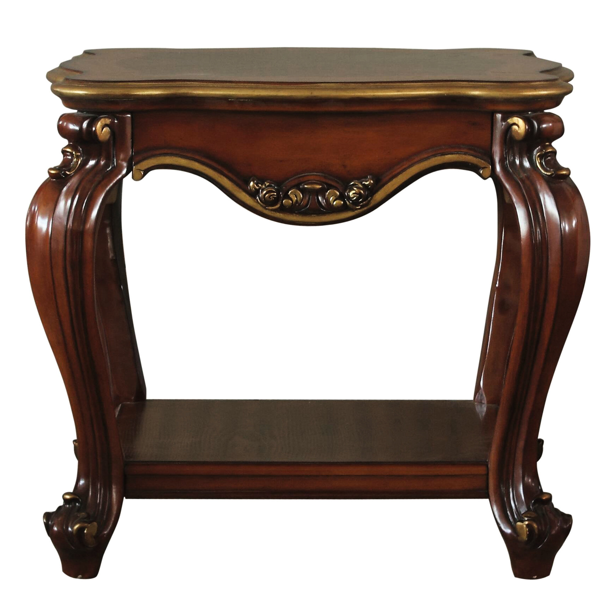 World Menagerie Enrapturing Honey Oak Square End Table With Shelf And ...