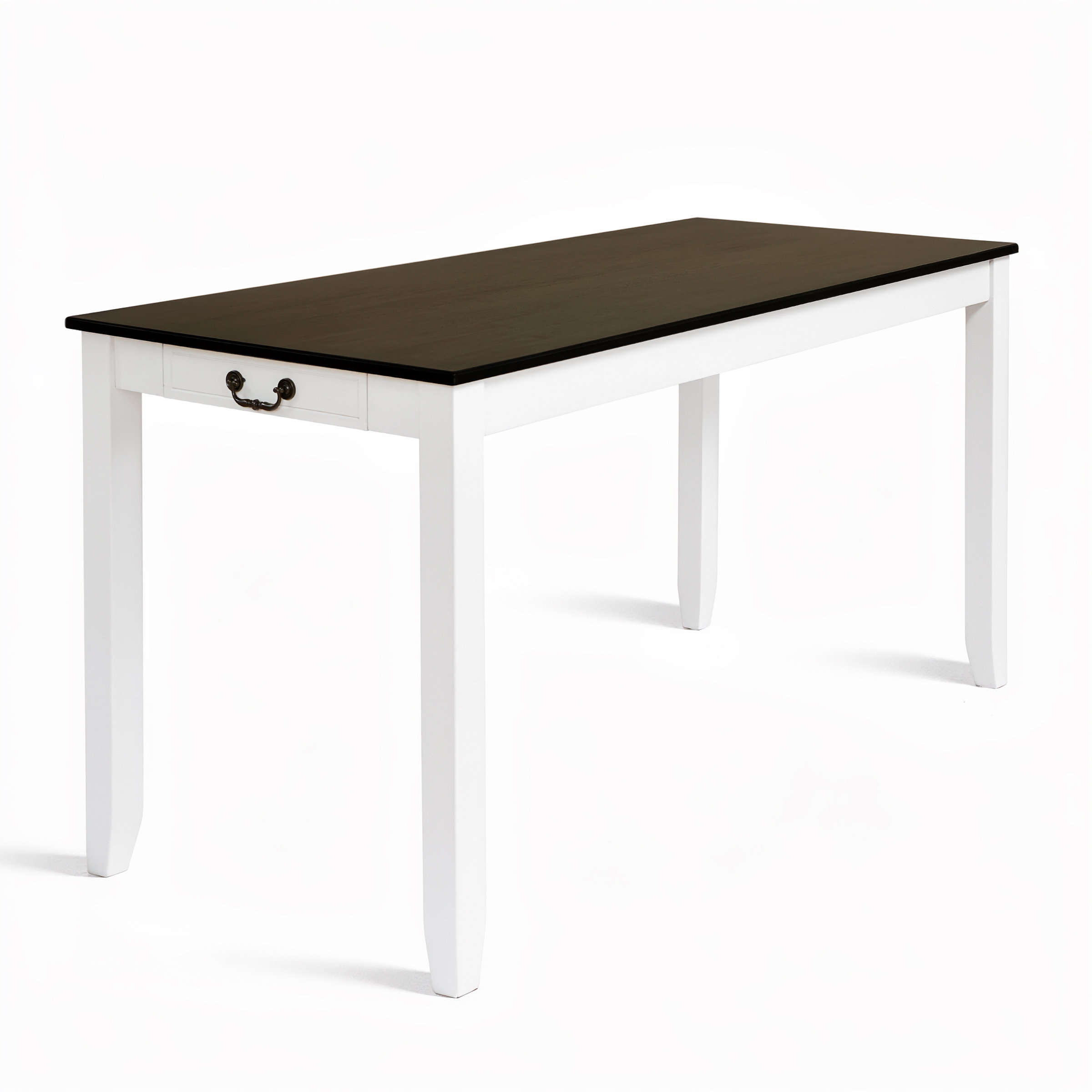 Lark Manor Sofid Minimalist Rectangular Wood Grain Dining Table with tall legs - Wayfair Canada