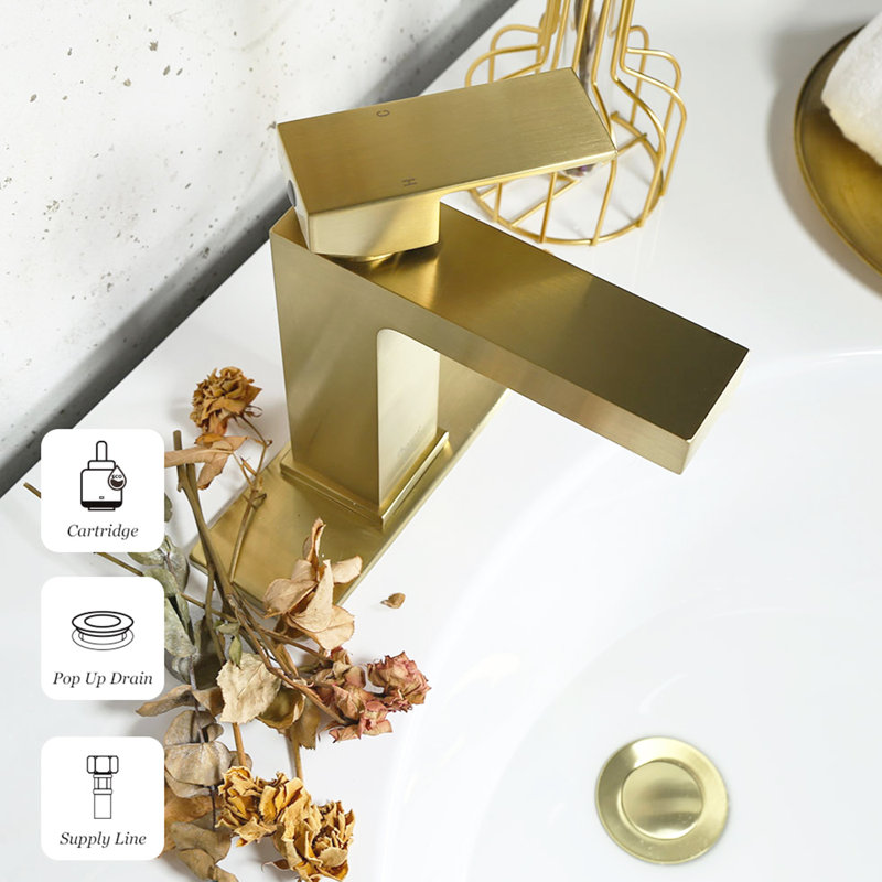 Lava odoro Single Hole Faucet Single-handle Bathroom Faucet with Drain ...