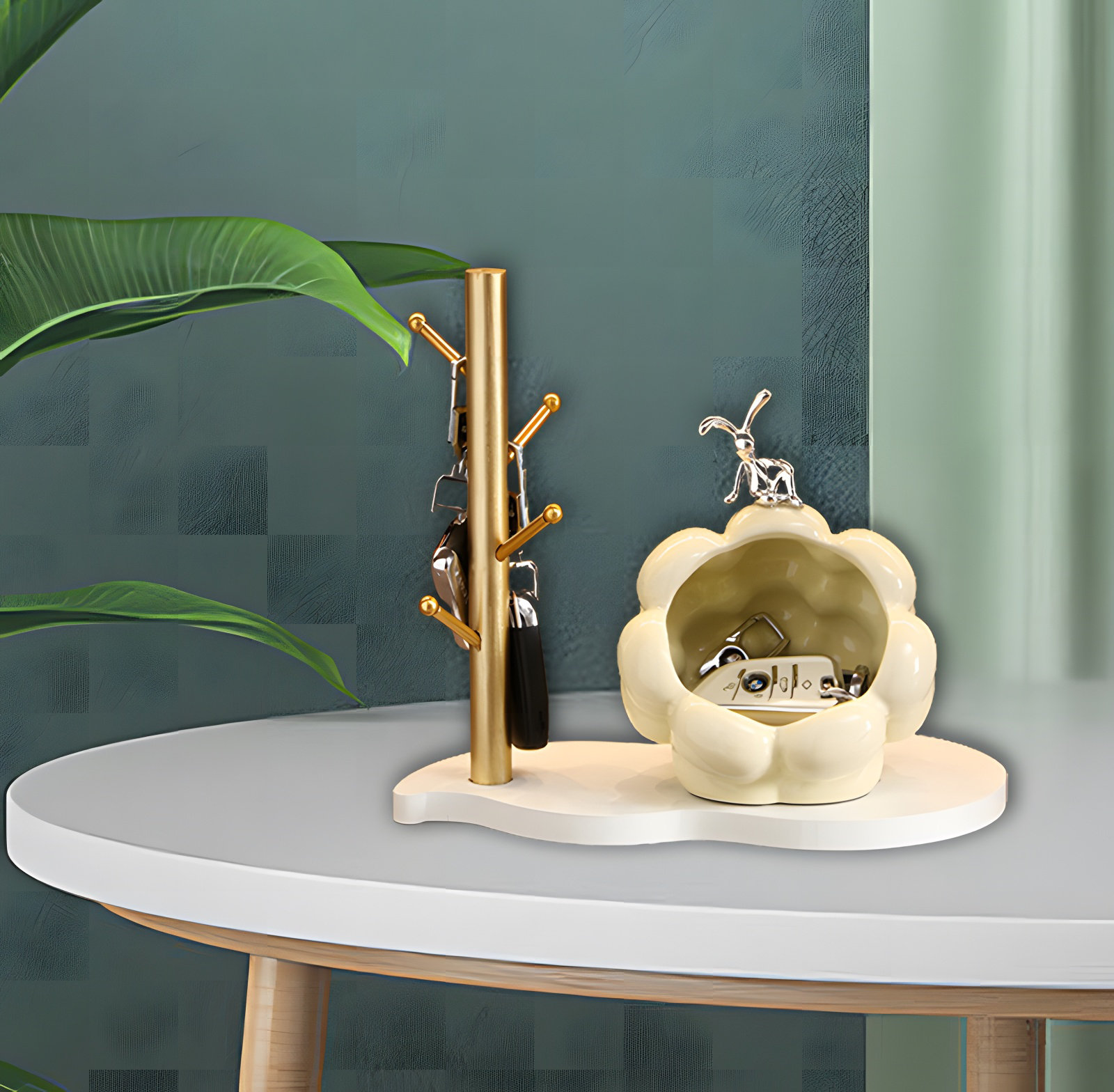 Wildon Home® Cream Air Key Organizer | Wayfair