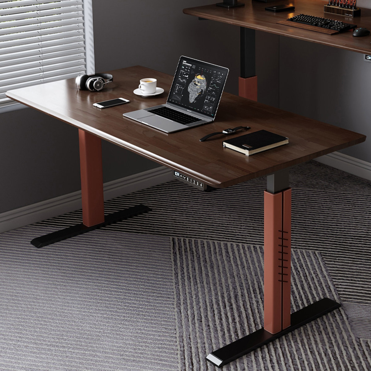 Corrigan Studio Nut-brown Rectangular Solid Wood Writing desk - Wayfair ...