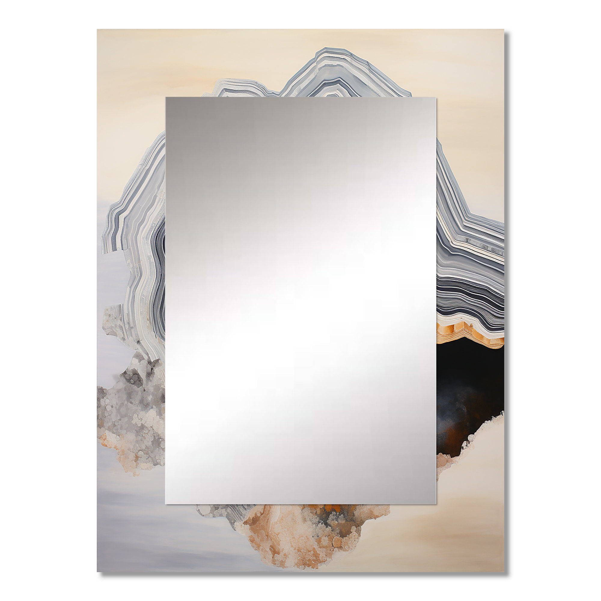 Ivy Bronx Stone Geode Scenery Minimalism I - Stone Geode Decorative ...