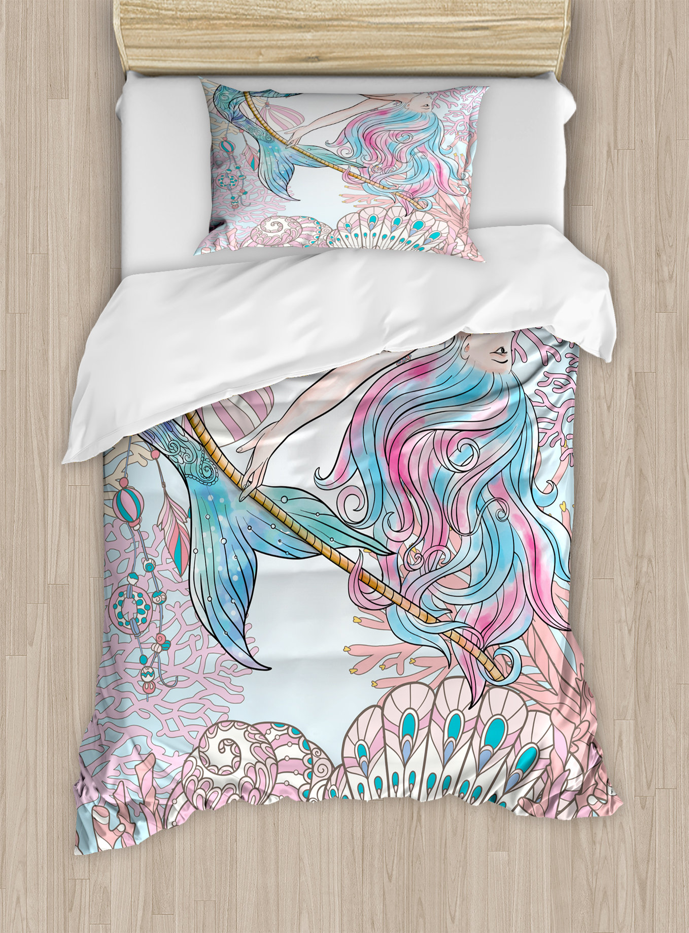Ambesonne Mermaid Duvet Cover Set & Reviews | Wayfair