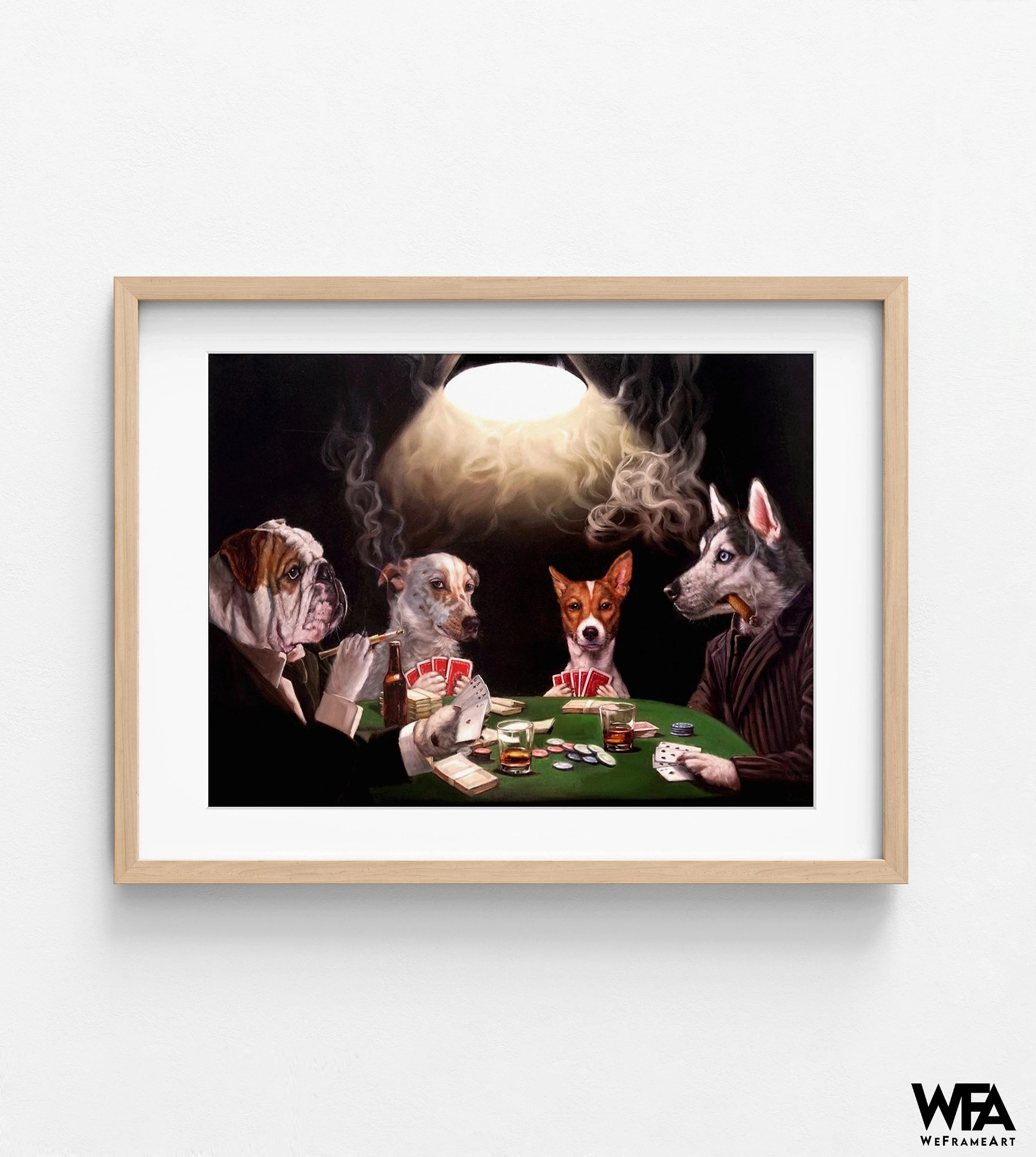 WeFrameArt Dogs Playing Poker Husband Office Decor Idea, Urban Pop ...