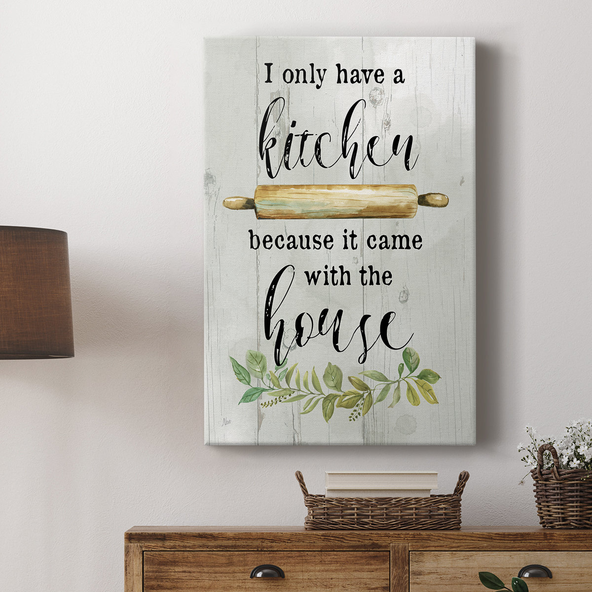 Trinx Kitchen Love -Gallery Wrapped Cavas | Wayfair