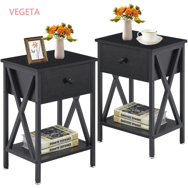 Vegeta End Table Set with Storage - Wayfair Canada