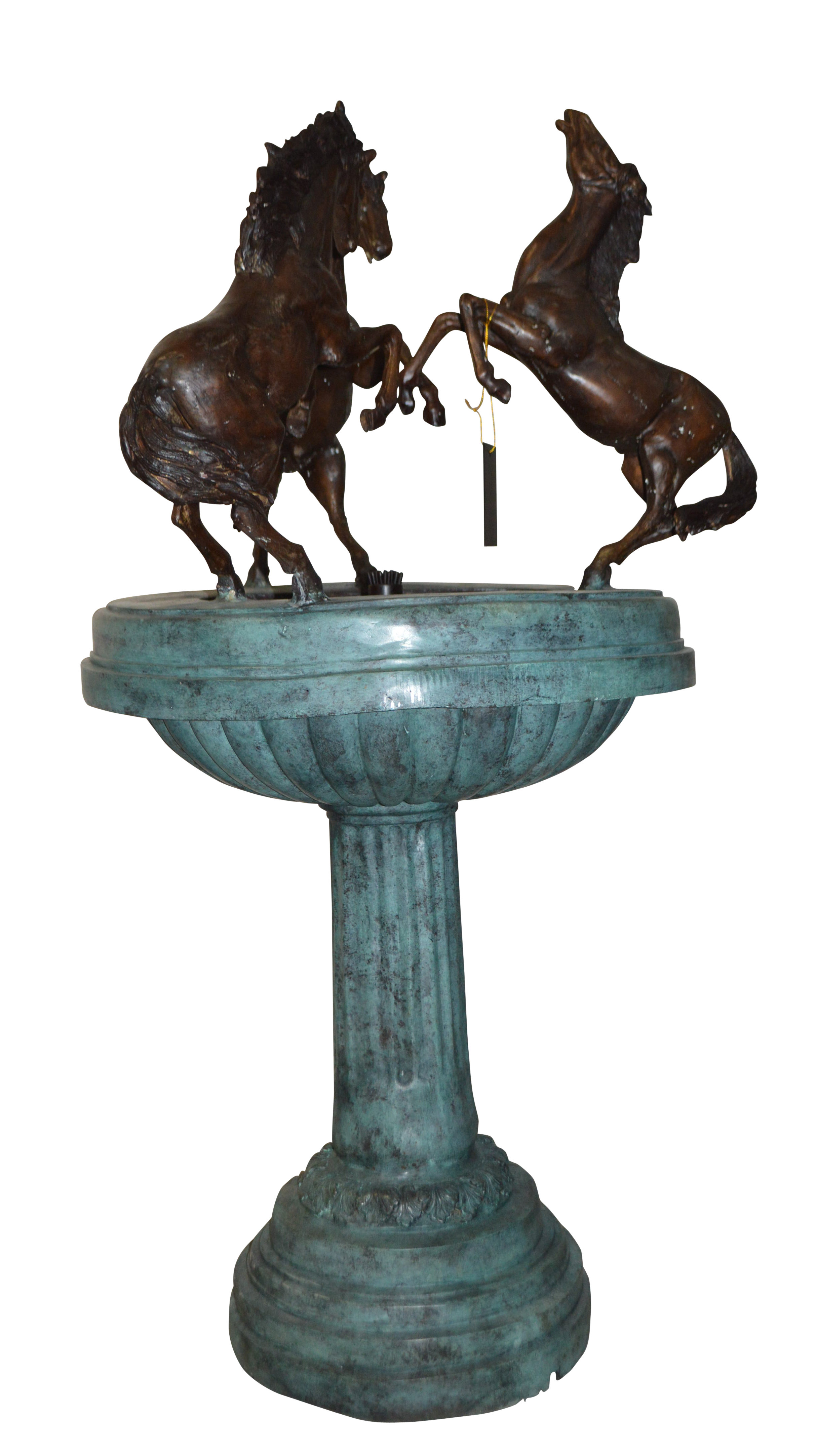 Nifao Statues Statue bronze trois chevaux sur un plateau - Taille: L 30 ...