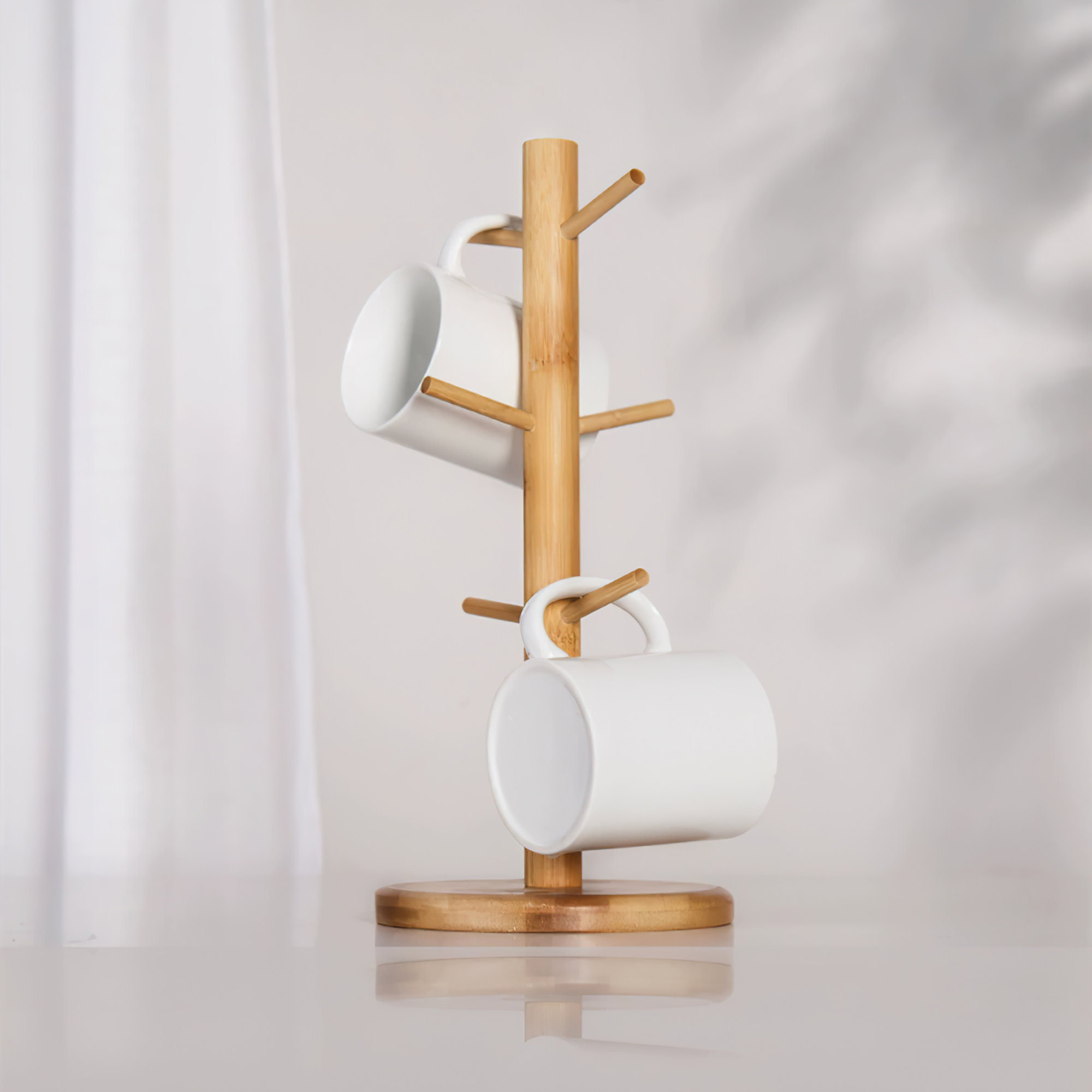 George Oliver Bamboo Mug Tree | Wayfair