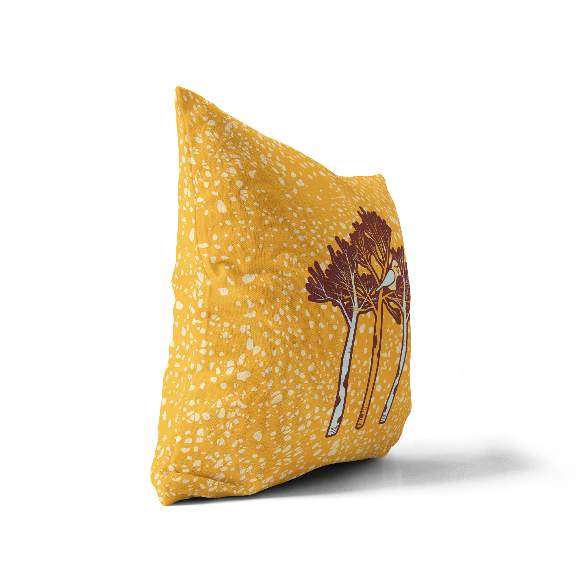 ULLI HOME Markel Folksy Tree And Bird Square Indoor Pillow Cover. | Wayfair ULLI HOME Markel Folksy Tree And Bird Square Indoor Pillow Cover. | Wayfair