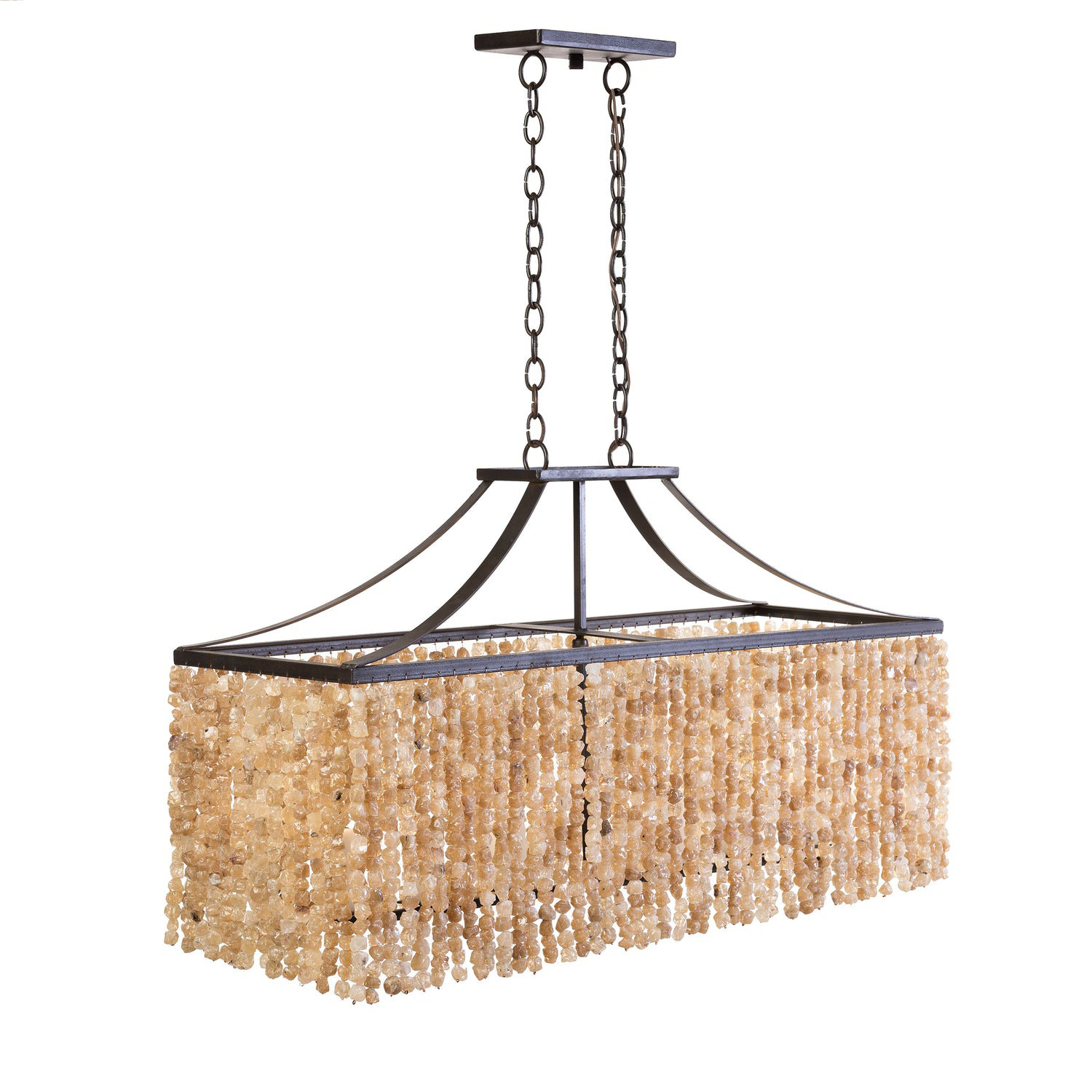 Lowcountry Originals Deep Crystal Elongated Box Chandelier | Wayfair
