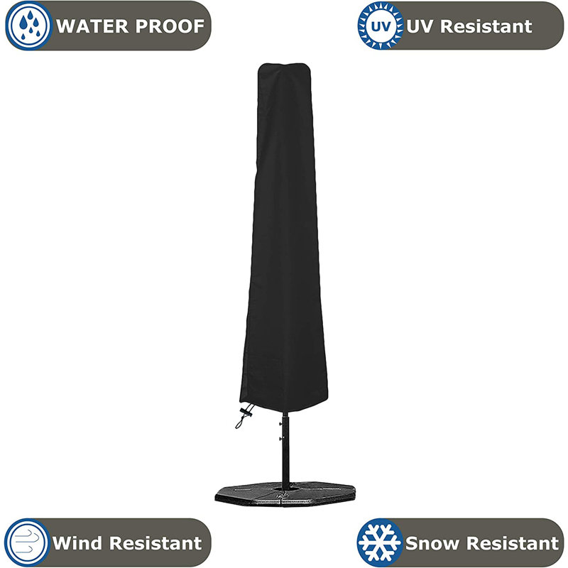 Arlmont & Co. High Density Patio Outdoor Waterproof Umbrella Cover ...