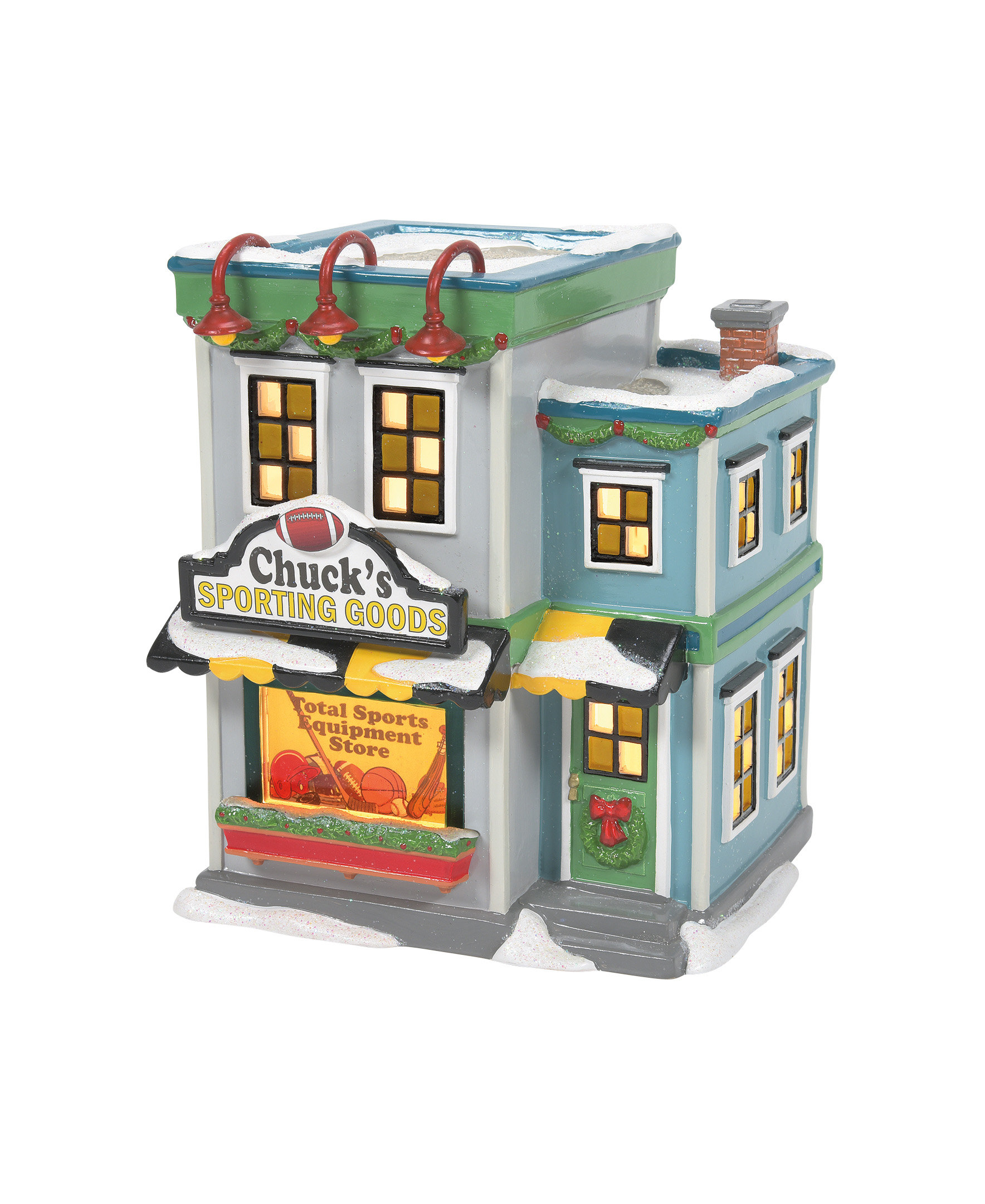 Department 56 Peanuts Village Chuck's Sporting Goods Building 6.8in H ...