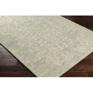 Laurel Foundry Modern Farmhouse® Straley Floral Handmade Tufted Wool ...