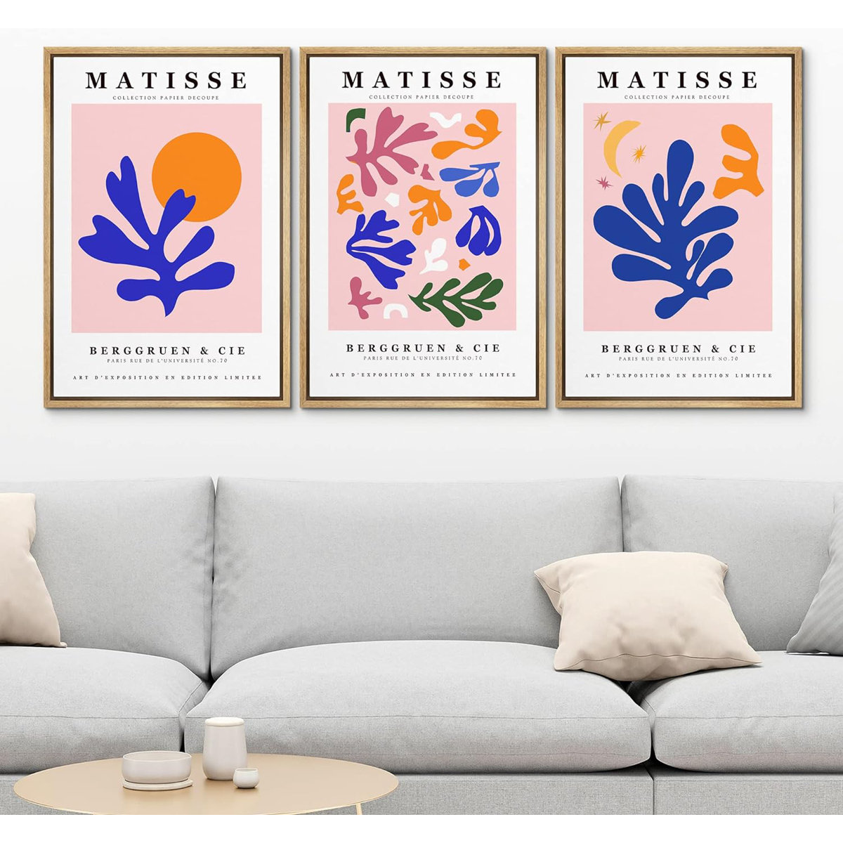 IDEA4WALL Classical Artwork Matisse Multicolor 3 Pieces | Wayfair