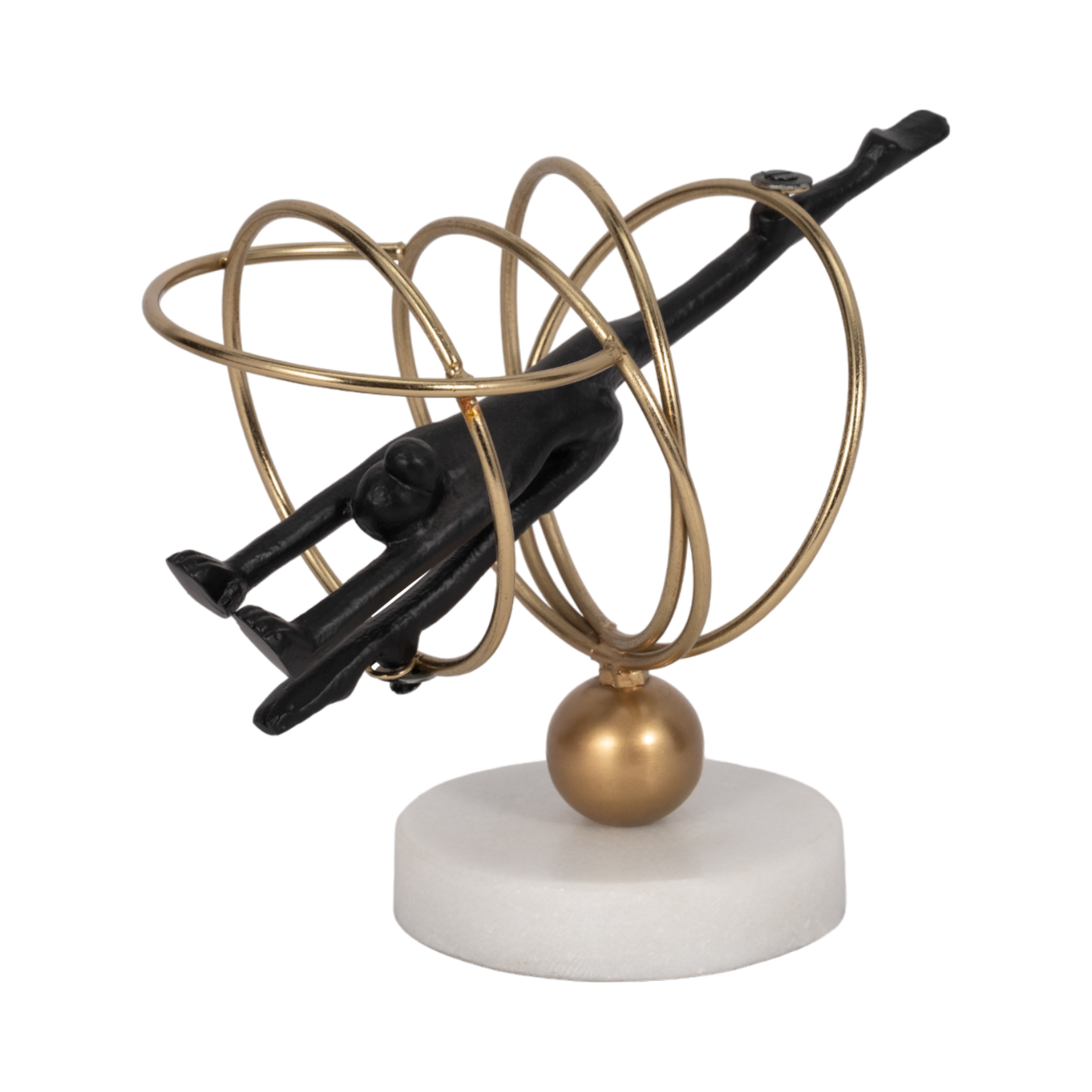 Mercer41 9-Inch Metal Jump Through Hoops Sculpture, Multi-Color ...