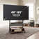 Wade Logan® Charrisse Sturdy Rolling TV Stand for 40-85 Inch, Mobile TV ...