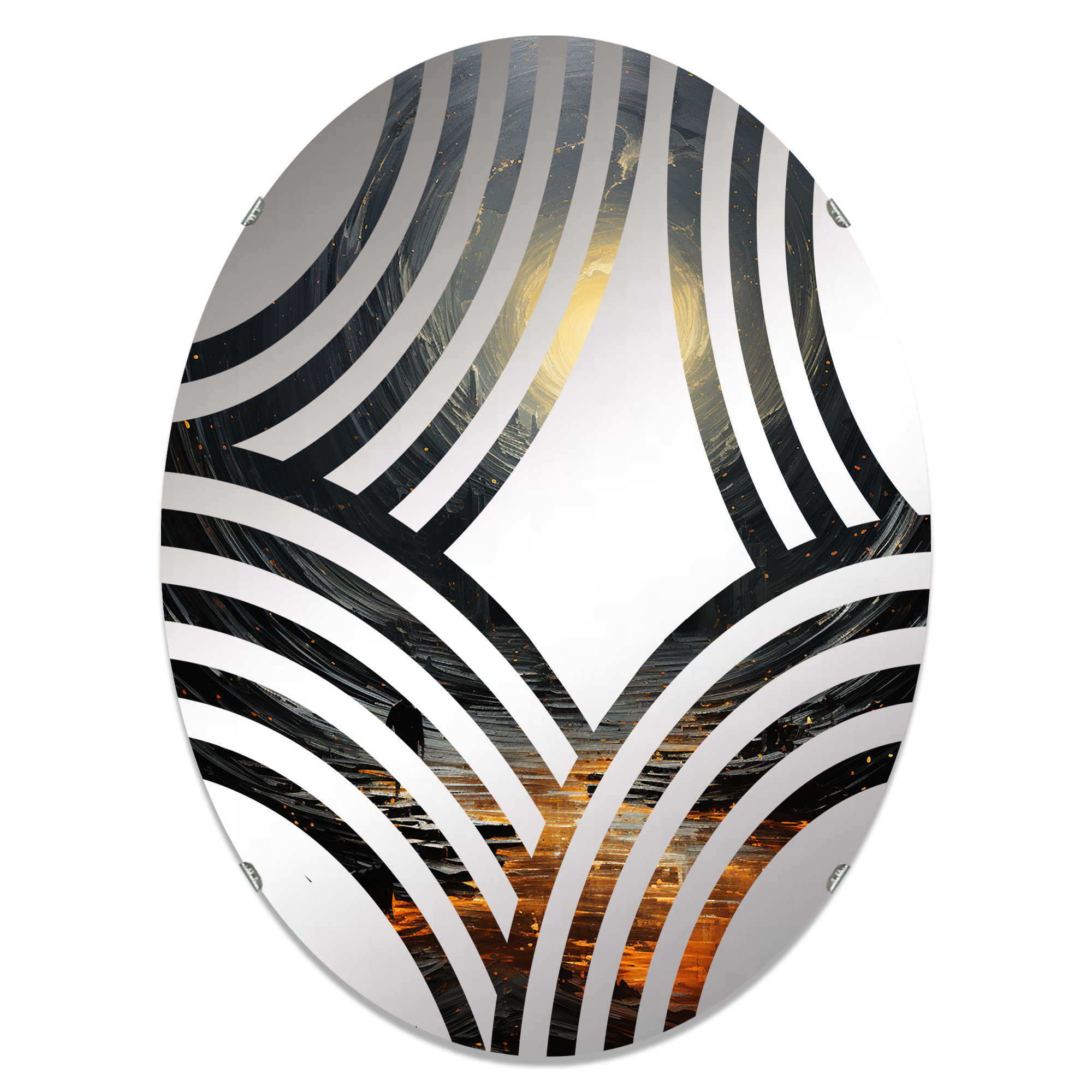 East Urban Home Black Cosmic Curl Spiral - Baptist Fan Decorative ...